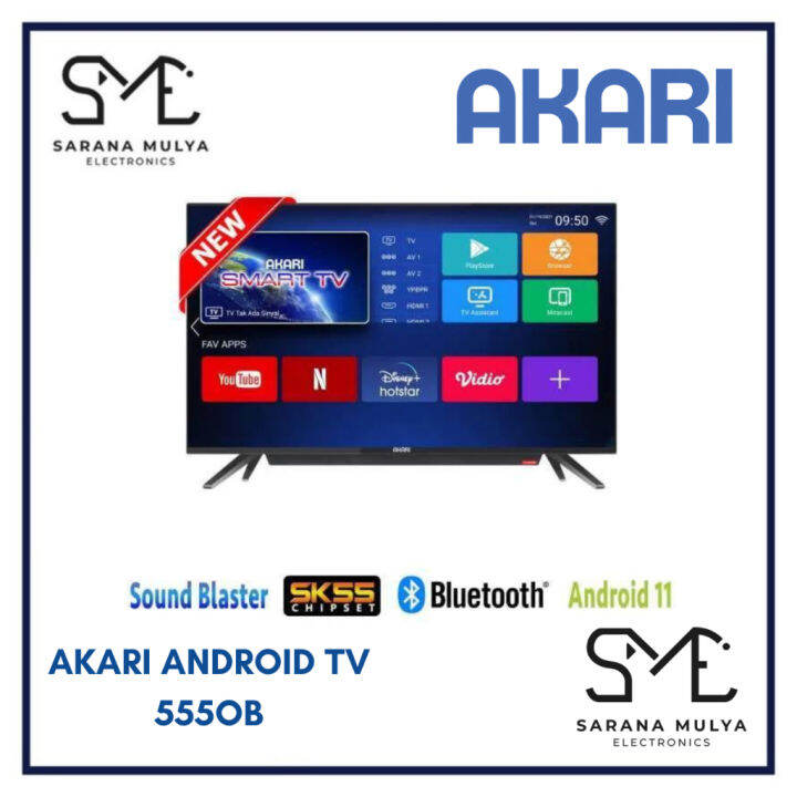 AKARI ANDROID TV LED AT555OB - 50INCH ANDROID TV LED | Lazada Indonesia