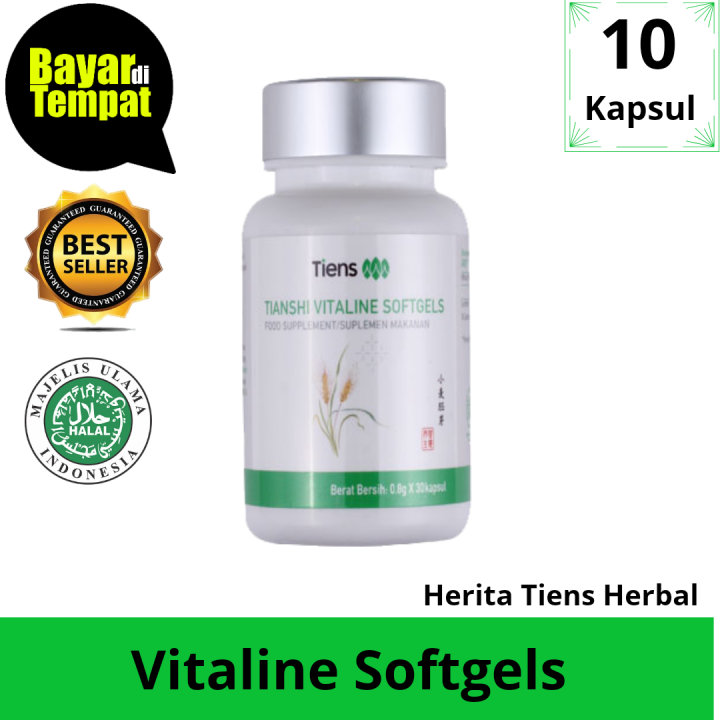 Tiens Vitaline Softgel kemasan 10 kapsul / Suplemen dan nutrisi kulit ...