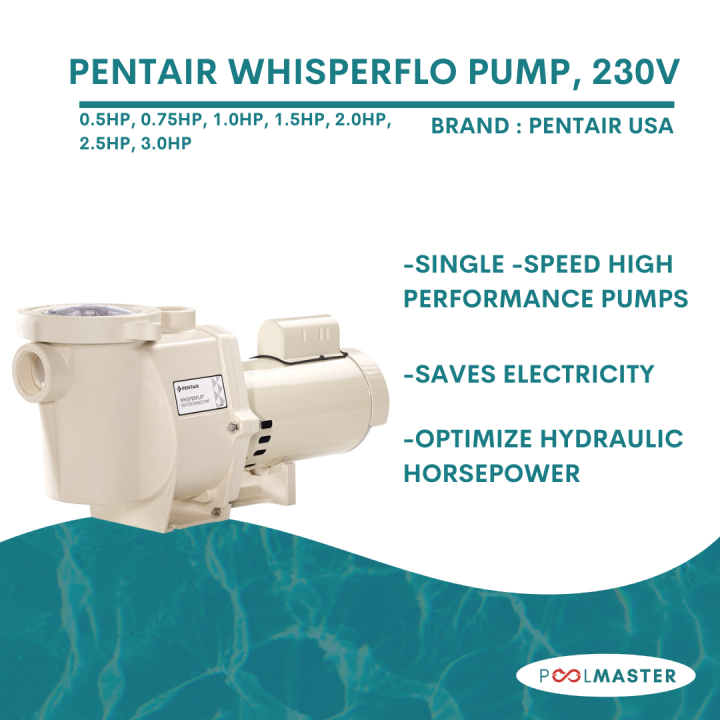 Pentair Whisperflo Pump, 3HP, 208-230V, 170 gpm | Lazada PH