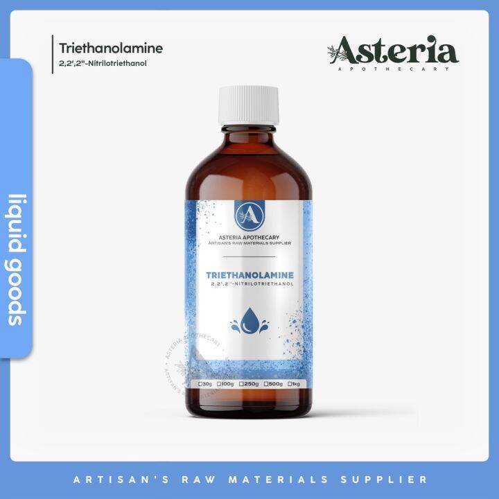 Triethanolamine (T.E.A.) (30G & 100G) - Asteria Apothecary | Lazada PH