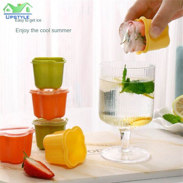 【Upstyle】Mini Ice Cube Box With Lid And Stick Small Ice Storage Tray ...