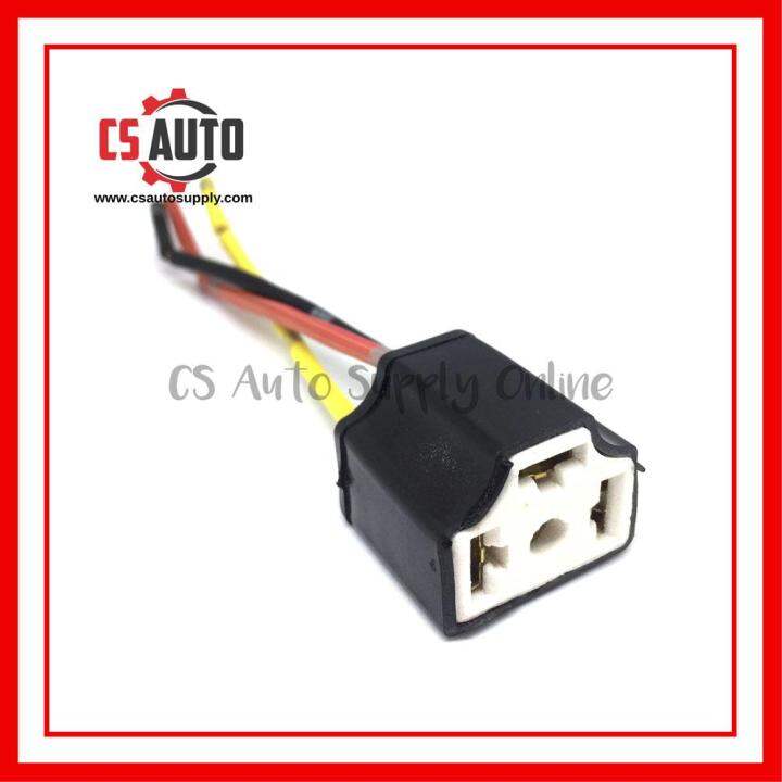 [CS auto] Head Lamp Socket Bulb Holder H4 Ceramic X 1Pc Extension Wire ...