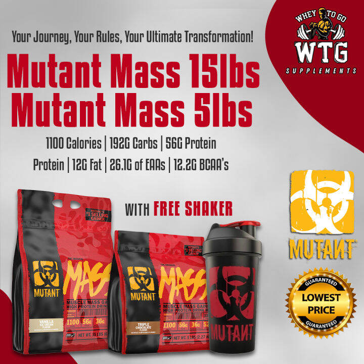 Mutant Mass 5lbs and 15lbs with shaker | Lazada PH