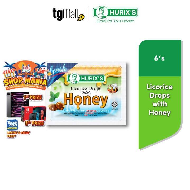 HURIX'S Licorice Drops with Honey (6's) | Lazada