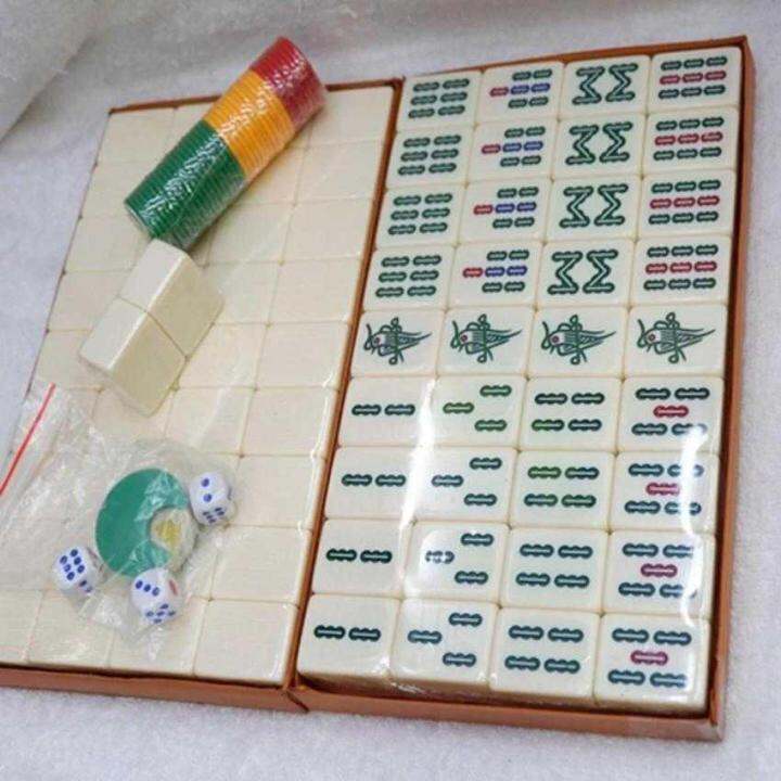 Mahjong set color Ivory Mahjong With Number | Lazada PH