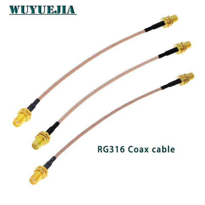 RG316 Coaxial Cable SMA Female to SMA Female or RP SMA Female 50ohm RF Coaxia Pigtail WIFI ...