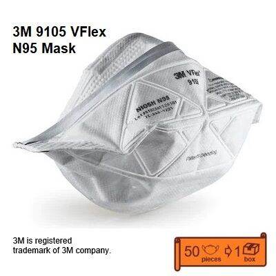 3M™ VFlex™ Mask 9105 N95 Particulate Respirator, Niosh Approved, box of ...