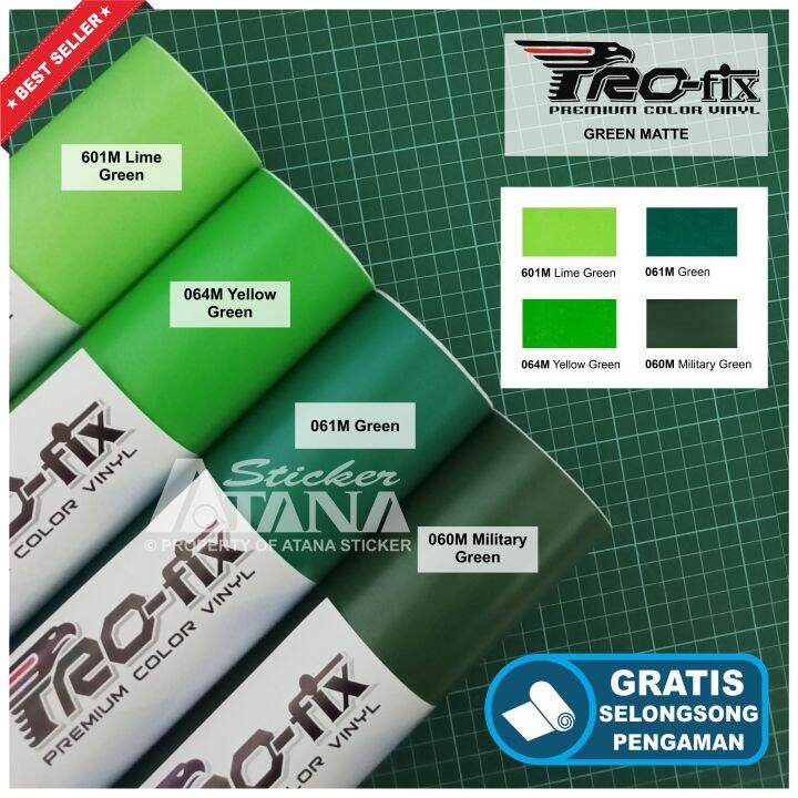 Skotlet Hijau Doff Scotlet Green Tua Muda Stiker Ijo Daun Pupus Army ...