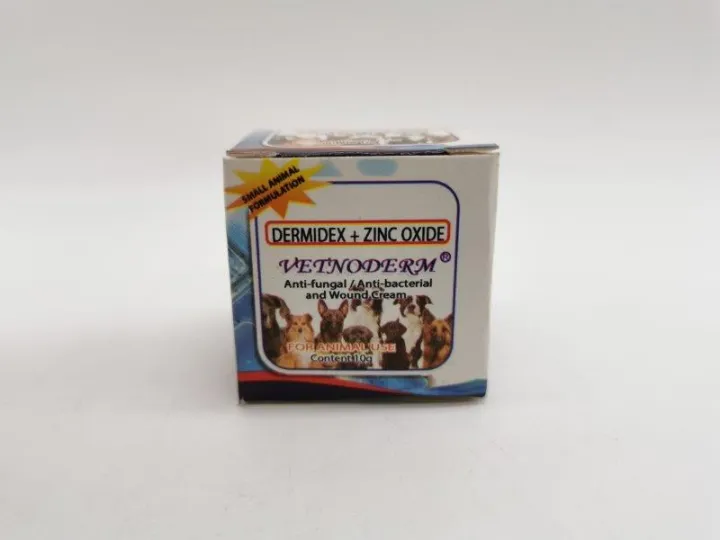 VETNODERM ANTI FUNGAL ANTI BACTERIAL CREAM FOR WOUNDS DERMIDEX + ZINC ...