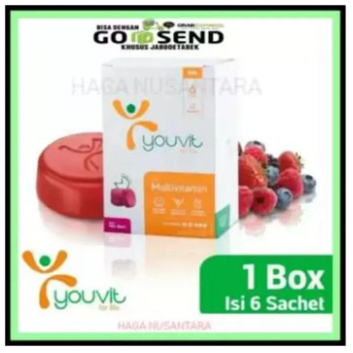 Youvit Multivitamin Gummy Mixberry Dewasa 1 Box (Isi 6 sachet atau 42 ...