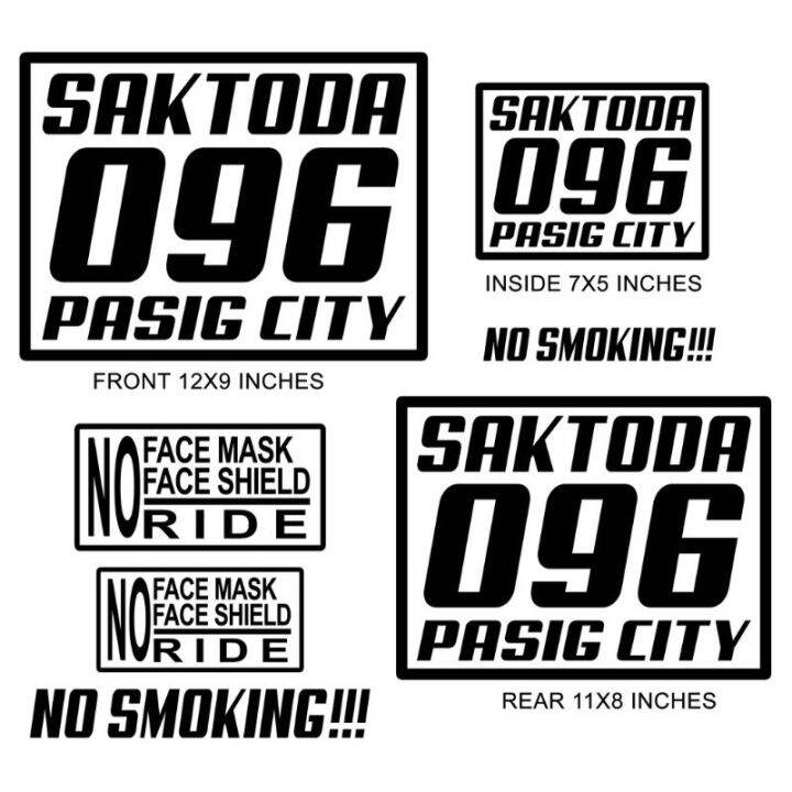 【Magrekomenda】 BODY NUMBER CUTOUT STICKER FOR TRICYCLE SIDECAR MGA KA ...