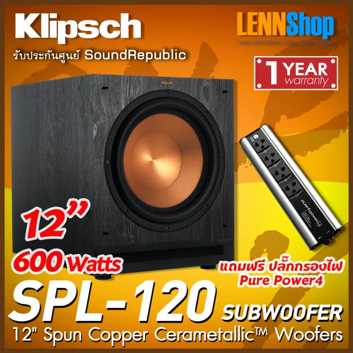 KLIPSCH : SPL-120 (1Pcs.) Subwoofer 12" 600Watts Spun Copper ...