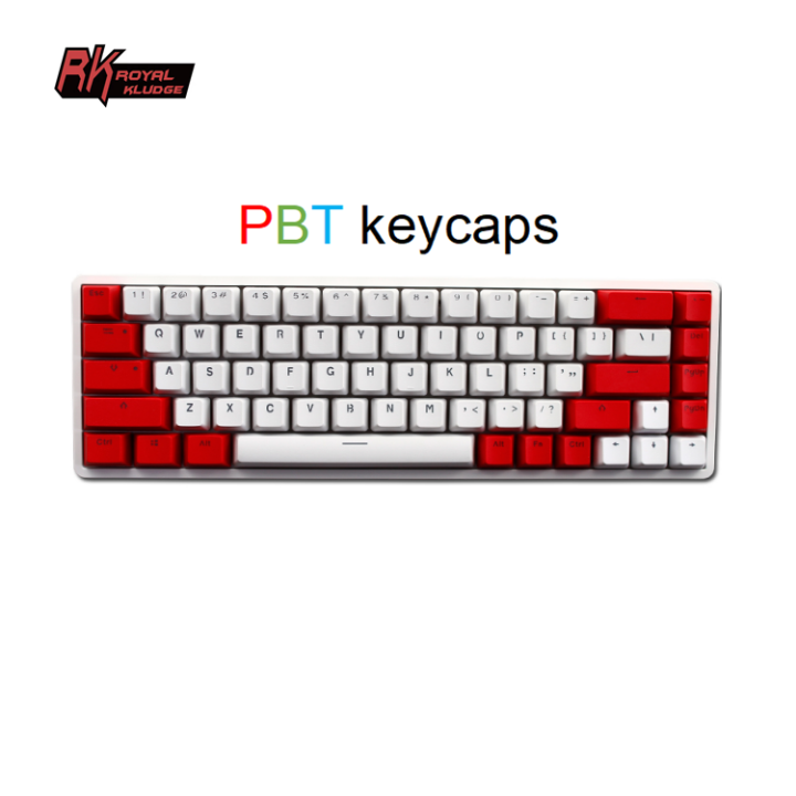 Royal Kludge RK68/RK837/G68/RK855/RK871 MX Mechanical Keyboard PBT Doubleshot Ansi Layout ...