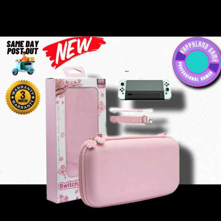 Nintendo Switch OLED Console Carry Pouch (Pink Sakura Theme) | Lazada