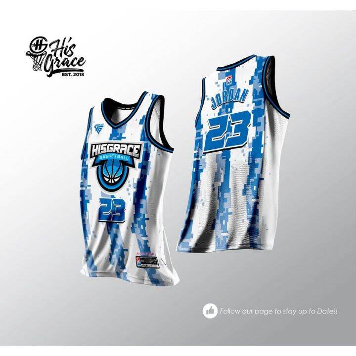 36 HG CONCEPT BLUE WHITE FULL SUBLIMATION JERSEY BASKETBALL JERSEY FREE ...