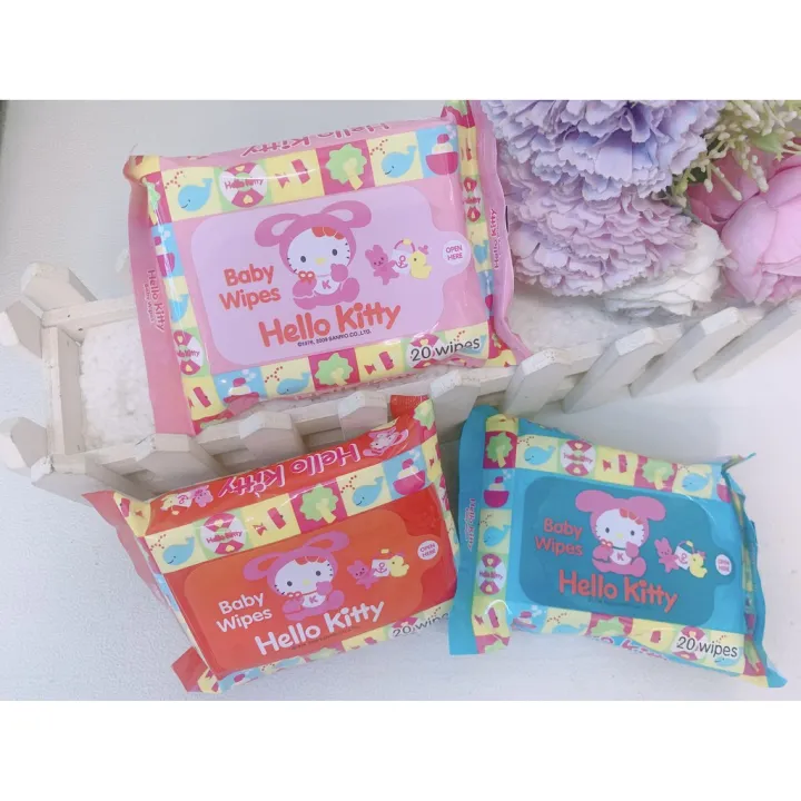 ღsunny Hello kitty Baby wet Wipes 20pcs Wipes | Lazada PH