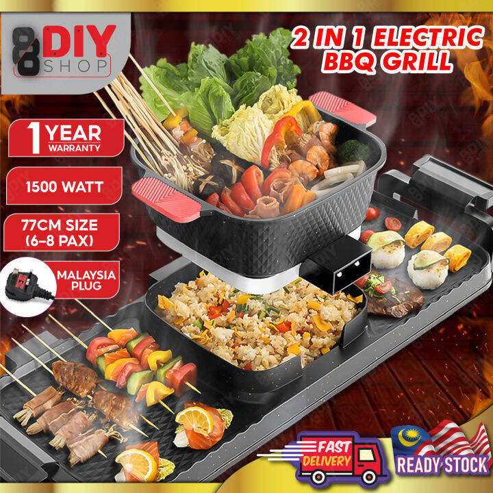 88 DIY Shop - Korean 2 in 1 Steamboat & Grill, Periuk Panas & Kuali Panggang,韩式烧烤火锅 -Extra Big ...