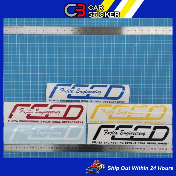 FEED Fujita Engineering Car Sticker / cs761 | Lazada