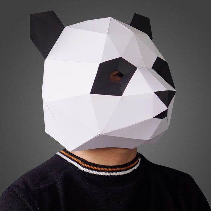 Topeng Panda Premium 3D Unik Papercraft | Lazada Indonesia