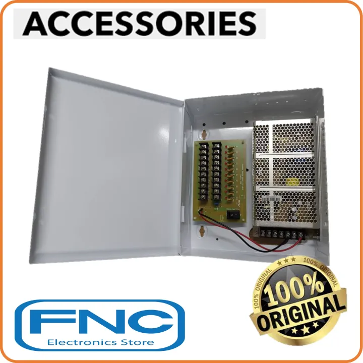 OMRON S8FS-C10012 CCTV 12VDC 8.5AMP Switching Power Supply c/w 10 Way ...