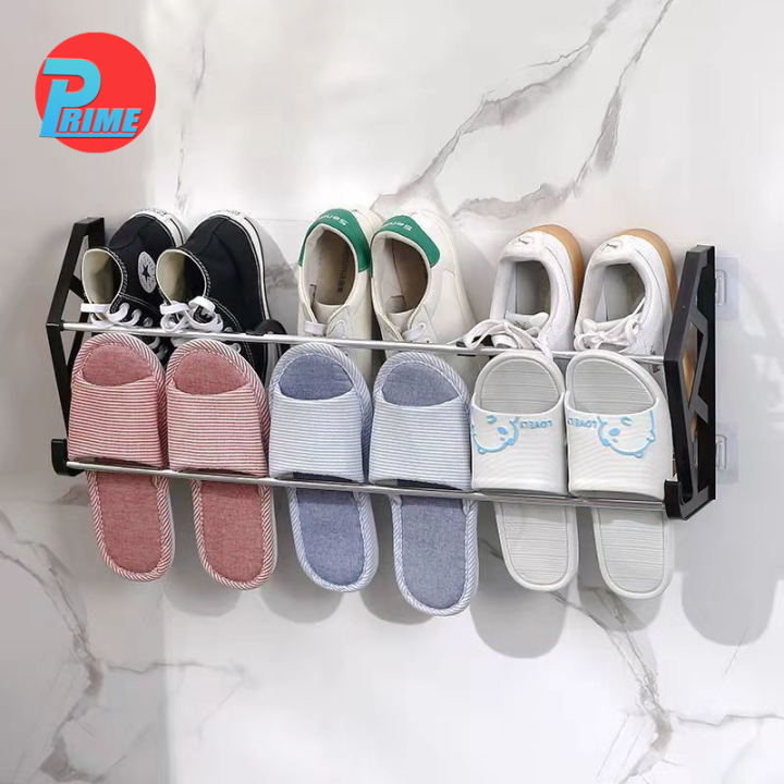 PRIME.AZ Door Back Shoe Rack Organizer Wall Mounted Slipper Rack ...