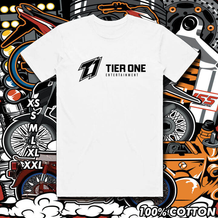 Tier One Entertainment Logo Gamer New Premium Cotton Gaming Shirt (A13 ...