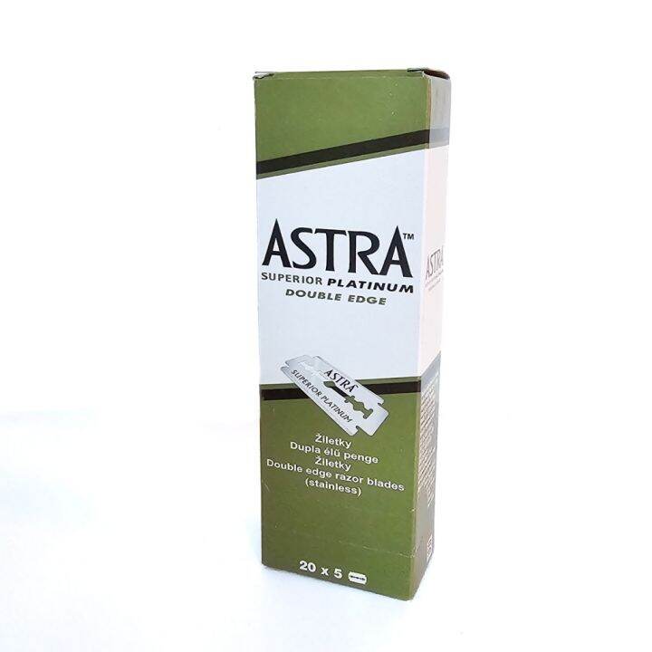 Astra Superior Platinum Double Edge Safety Razor Blades 1 box | Lazada