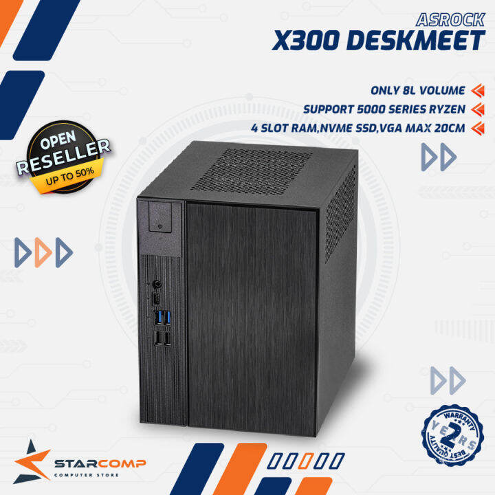 Asrock DESKMEET X300 BAREBONE Mini PC X 300 | Lazada Indonesia
