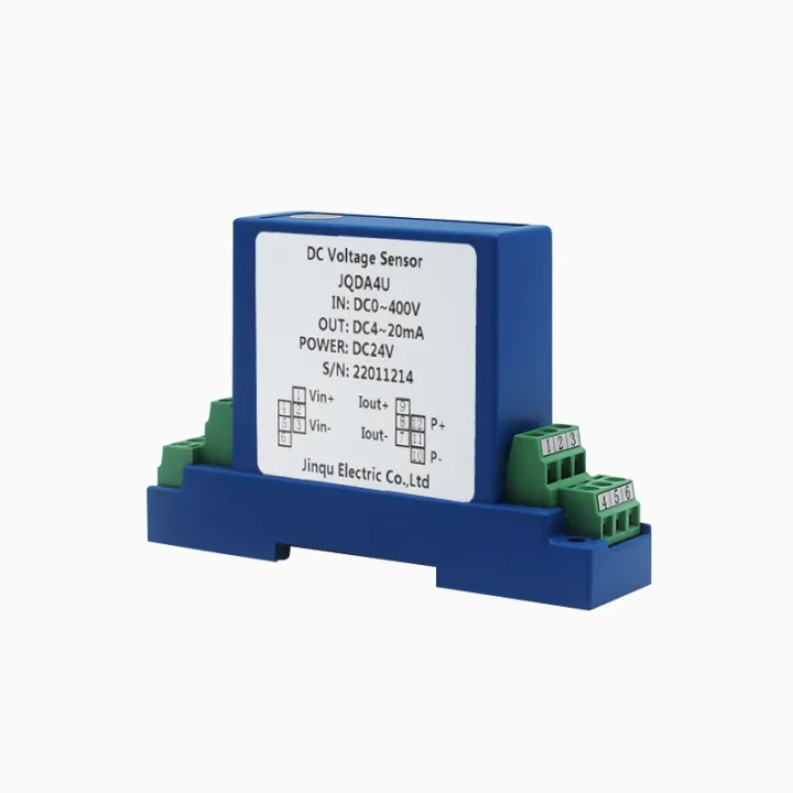 JQDA4U DC 0-1000V Voltage Transducer Transmitter Detector 4-20mA og ...