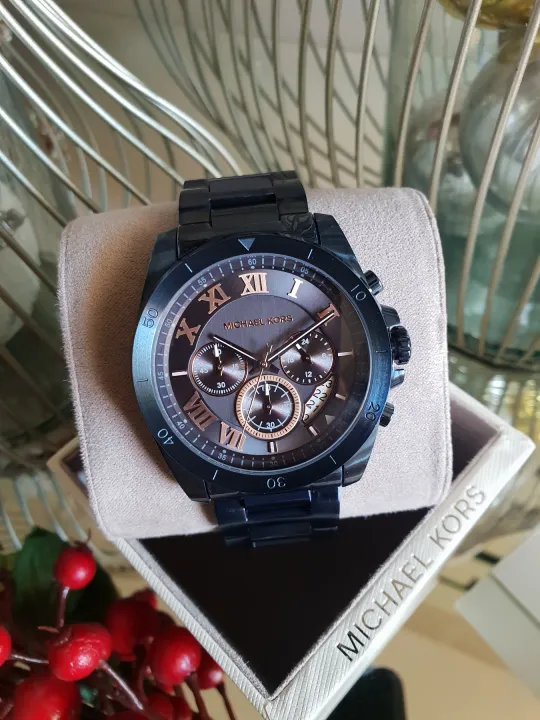 Original Michael Kors MK8610 Men's Brecken Rose Gold Hand Chronograph ...