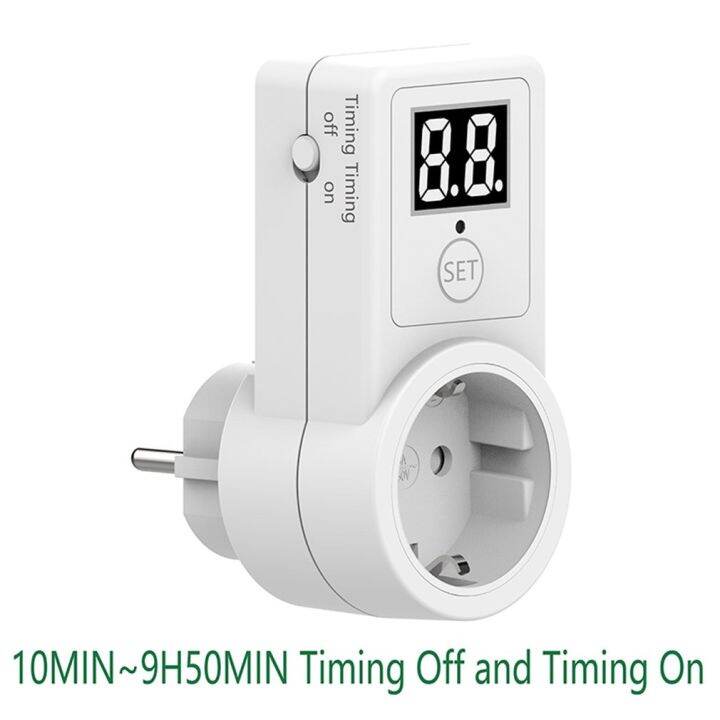 Eu Electronic Digital Countdown Switch Universal Timing Socket Mechanical Timer Two Digit ...