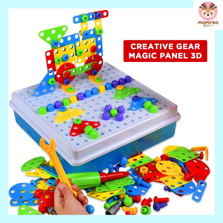 Creative Gear Drill & Play Creative Educational Toy with Real Toy Drill ...