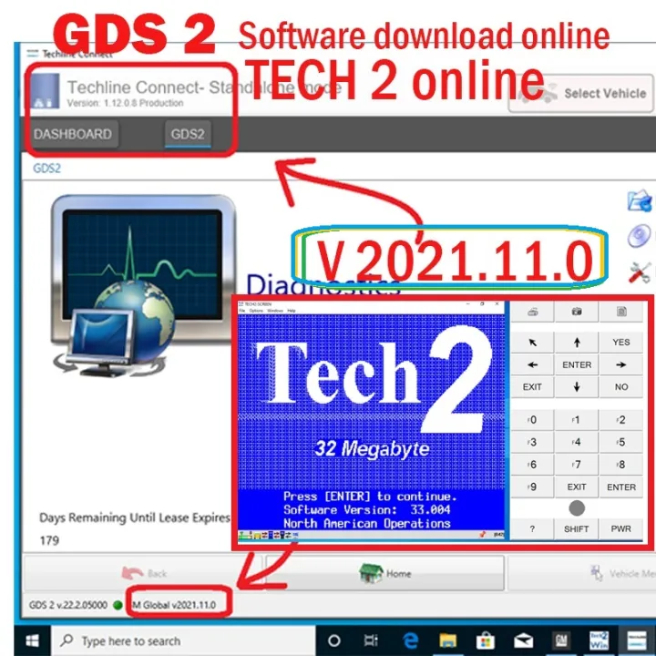 V2021.11.0 gds2 MDI SOFTWARE install on line for G -M MDI GDS 2 TECH2 ...