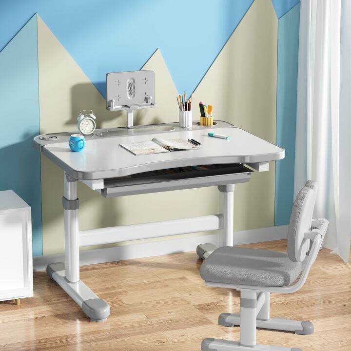 study table for kids Adjustable lifting and lowering kids table and ...