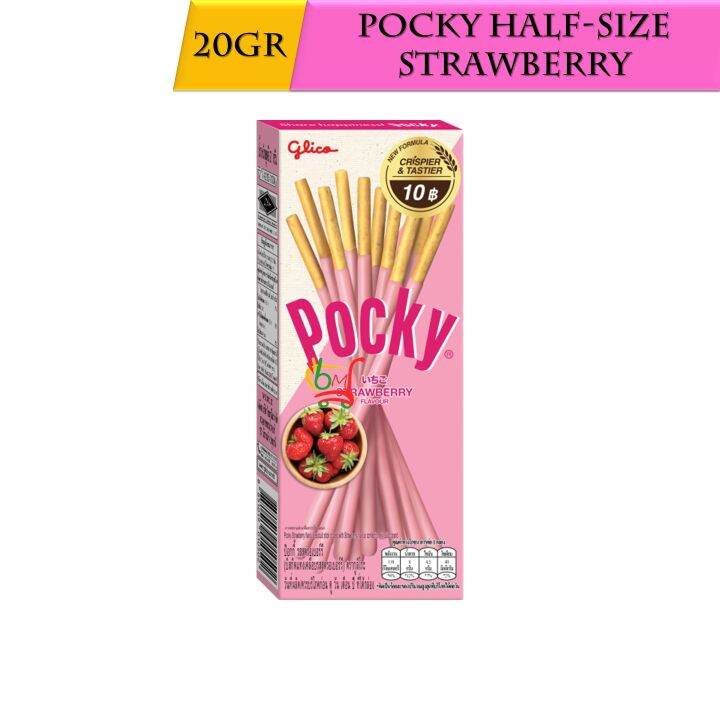 Pocky Strawberry Half Size Glico Pocky Kemasan Mini Rasa Stroberi ...