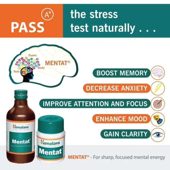 Himalaya Mentat To Boost Brain Memory on Children and Adult 60Tabs ...