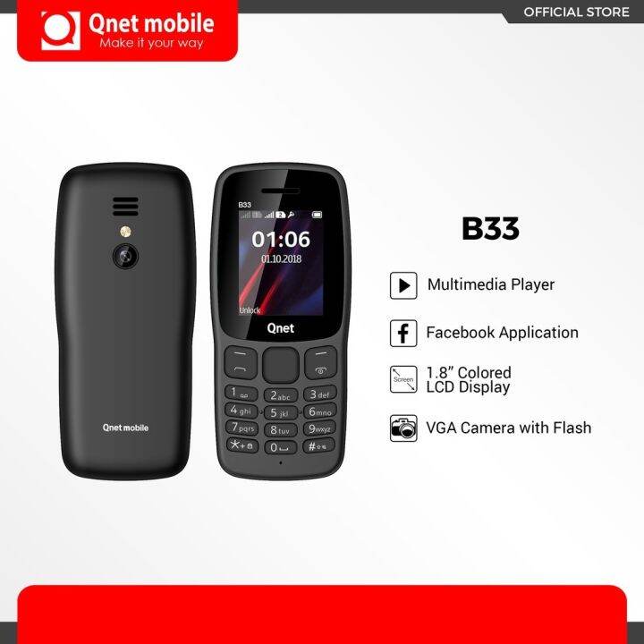 QNET Mobile B33 Basic Phone Model | Lazada PH