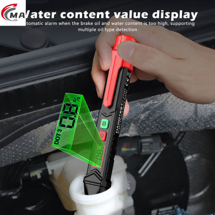 Brake Fluid Tester Auto Car Brake Liquid Digital Tester For DOT3/DOT4 ...