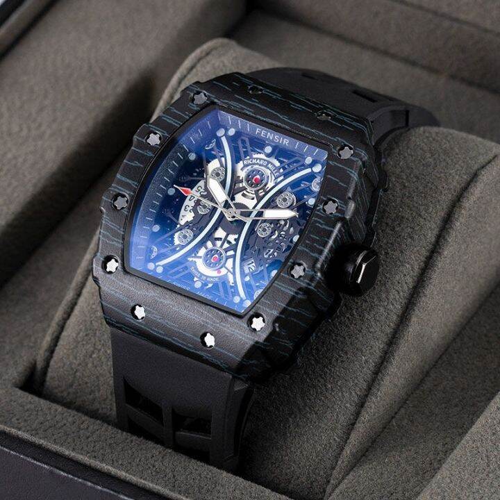 new Richard Mille barrel-shaped automatic quartz watch men's Douyin ...