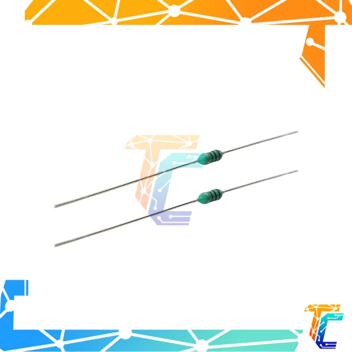 2pcs 100uH inductor 1/4 watt Color Ring Inductor Assortment 0307 1/4W 0 ...