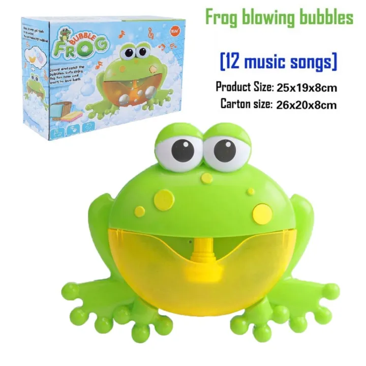 【เตรียมจัดส่ง】 กบเป่าฟอง Bubble Frog กบพ่นฟองของเล่นอาบน้ำ กบเป่าฟอง ...