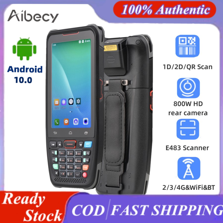 【ready Stock】aibecy Handheld Pos Android 10 0 Pda Terminal 1d 2d Qr