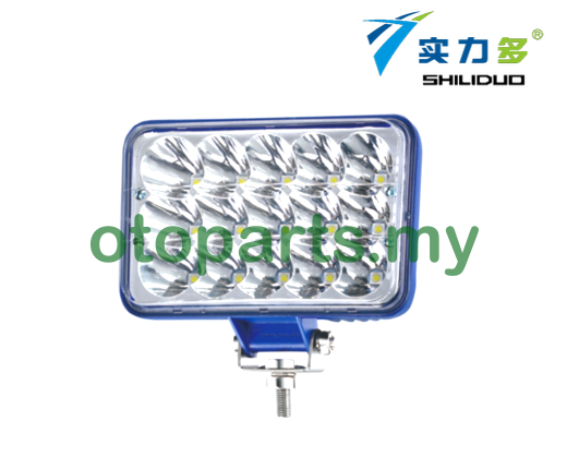 SHILIDUO LED Spot Light (High Low Beam) Rectangle 5" 15LED for 4x4 ...