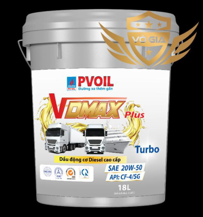 Hàng chính hãng - VDMAX PLUS TURBO 20W50/18L DẦU ĐỘNG CƠ DIESEL CHẤT LƯỢNG CAO PV OIL | Lazada.vn