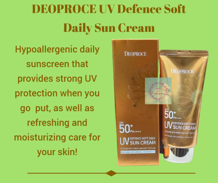 DEOPROCE UV Defence Soft Daily Sun Cream SPF50+ PA++++ | Lazada PH