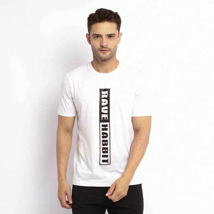 Rave Habbit Ratan Kaos Pria - White | Lazada Indonesia