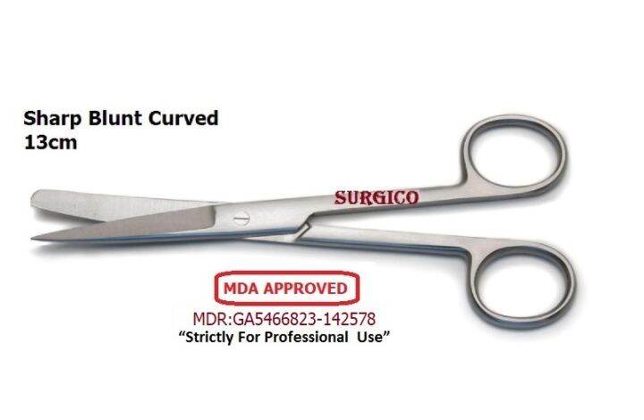 Operating Scissor Sharp Blunt Curved 13cm-Surgical Medical Use | Lazada