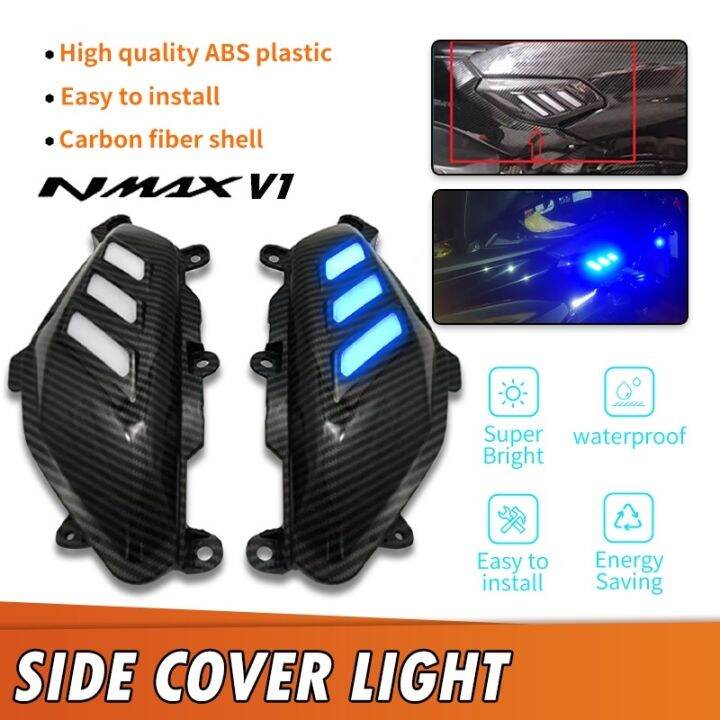 Nmax V1 Side Body Cover Airvent 1pair With Lights Long Stay / Flash ...