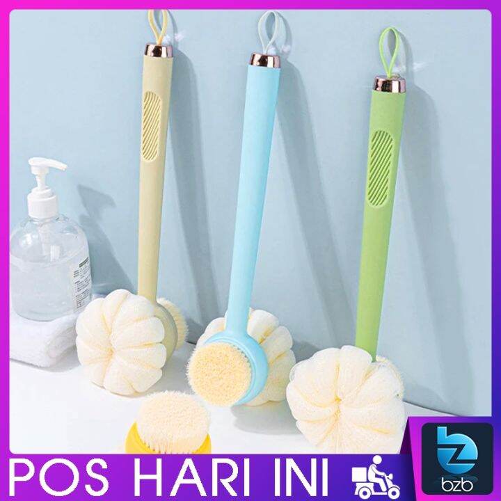 ALL OVER CLEAN 💥 Double Sided Soft Bristle Bath Brushes Long Handle ...