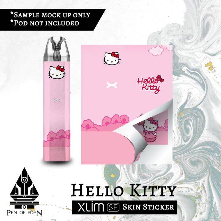 Vape Hello Kitty Oxva Xlim SE Skin Sticker (STICKER ONLY! DEVICE IS NOT ...
